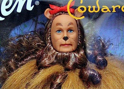 Barbie Ken as the Cowardly Lion in the Wizard of Oz