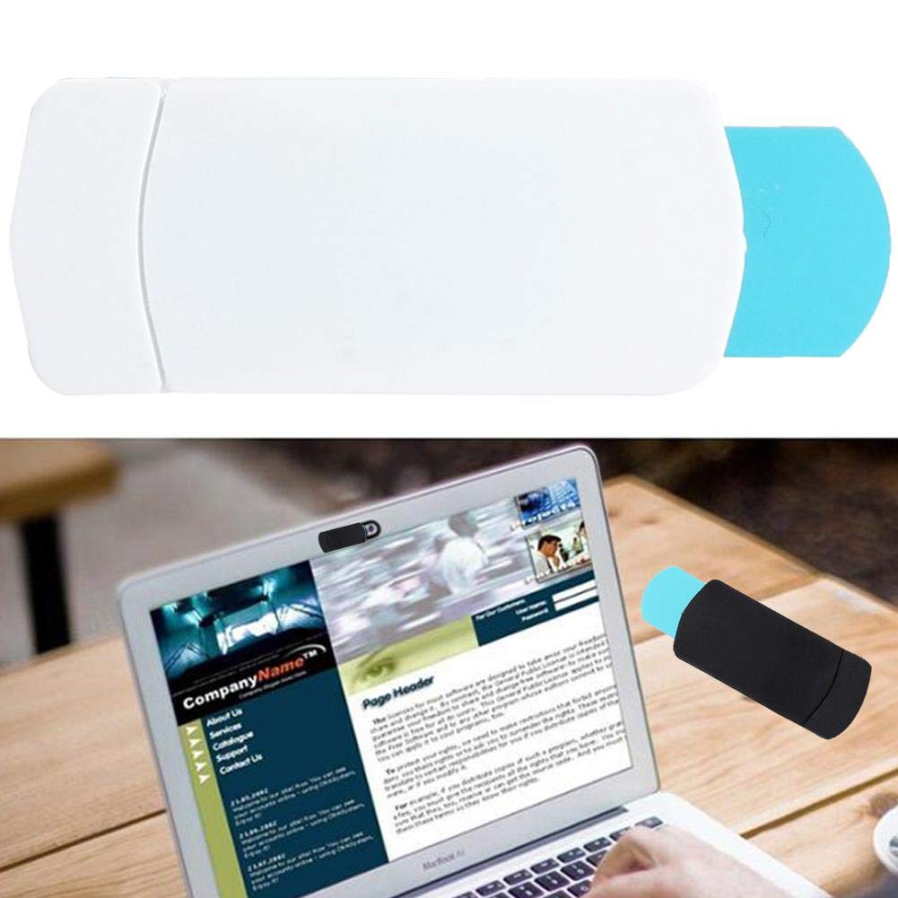 Webcam Cover Ultra Thin Plastic Lens Cap Cover Anti-hacker Privacy Security Suitable for Smartphones Tablets Desktops Laptops(white)