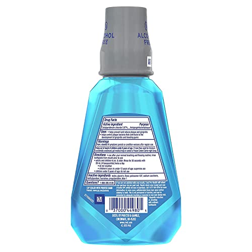 Crest Pro-Health Mouthwash Oral Rinse, Refreshing Clean Mint, 250 Milliliter (Pack of 3)