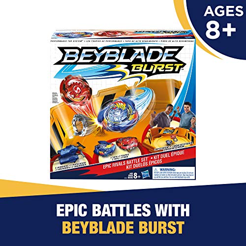 Beyblade Burst Epic Rivals Battle Set β Complete Set with Beystadium, Battling Tops, and Launchers β Age 8+ (Amazon Exclusive) , Yellow