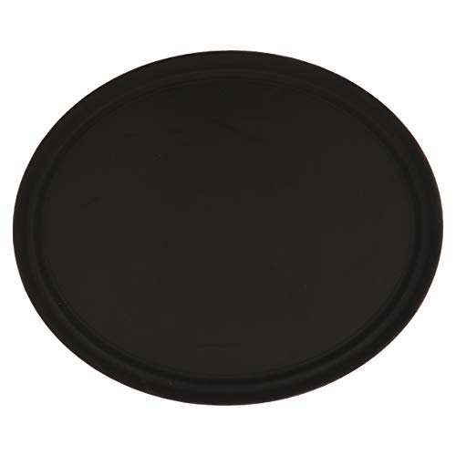 G.E.T. NS-2500-BK BPA-Free Non-Slip Plastic Oval Serving Tray, 25" x 20", Black