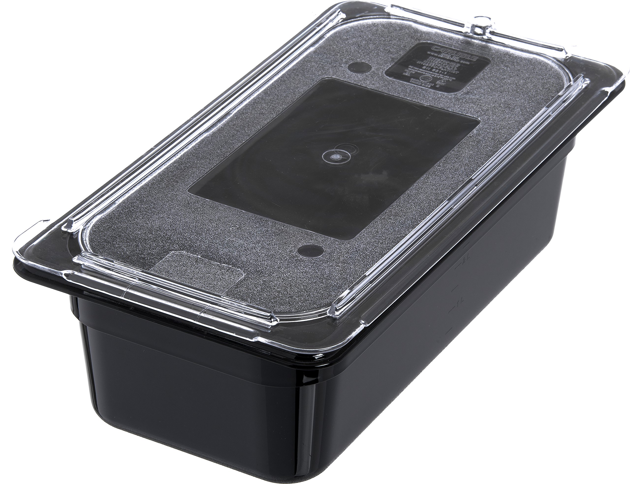 Carlisle FoodService Products 10276U07 StorPlus Third Size Polycarbonate Universal Flat Surface Food Pan Lid, Clear