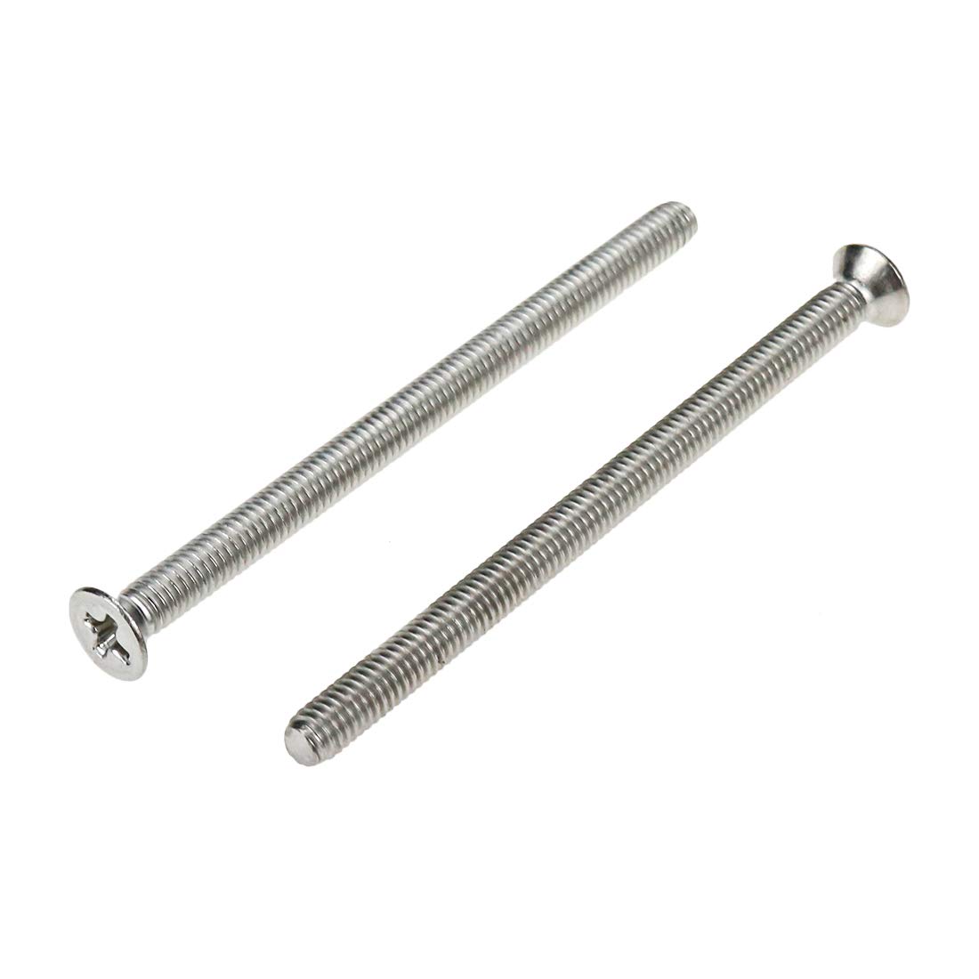 Xiaoyztan M4x60mm Phillips Countersink Head Machine Screws Stainless Steel 304 Full Thread Metric Standard Mounting Hardware Fasterning Accessories, Pack of 50