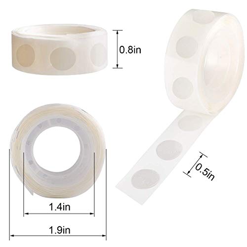 2500pcs Glue Point Clear Balloon Glue Removable Adhesive Dots Double Sided Dots of Glue Tape for Balloons Party or Wedding Decoration…
