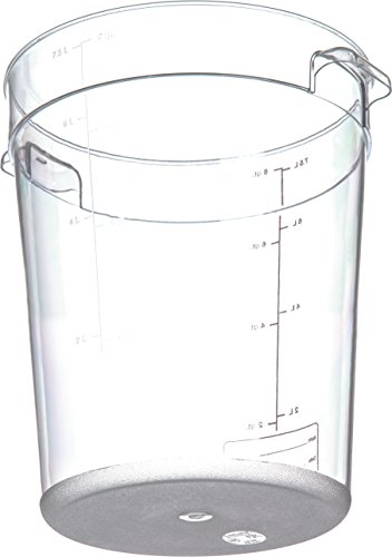 Carlisle FoodService Products 1076607 StorPlus Polycarbonate Round Food Storage Container, 8 Quart, Clear