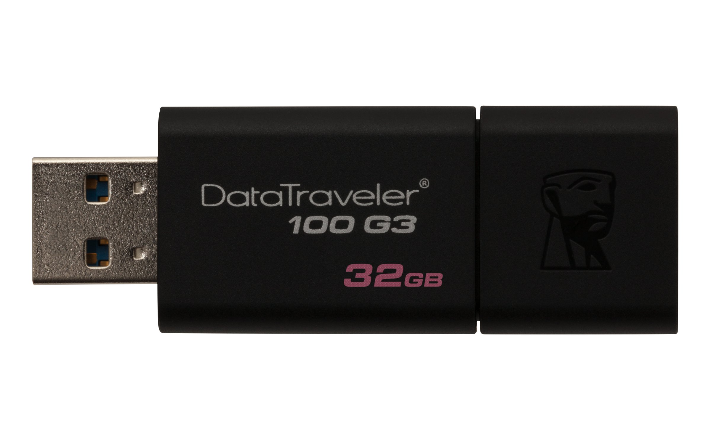 Kingston 32GB USB 3.0 Black DataTraveler 100 G3 2 Pack DT100G3/32GB-2P