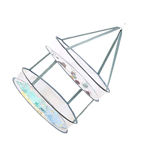 Cabilock 2pcs Foldable Laundry Rack Collapsible Laundry Drying Rack Collapsible Drying Rack for Clothes Foldable Clothes Drying Rack Mesh Clothes Hanging Dryer Sweater Drying Rack Household