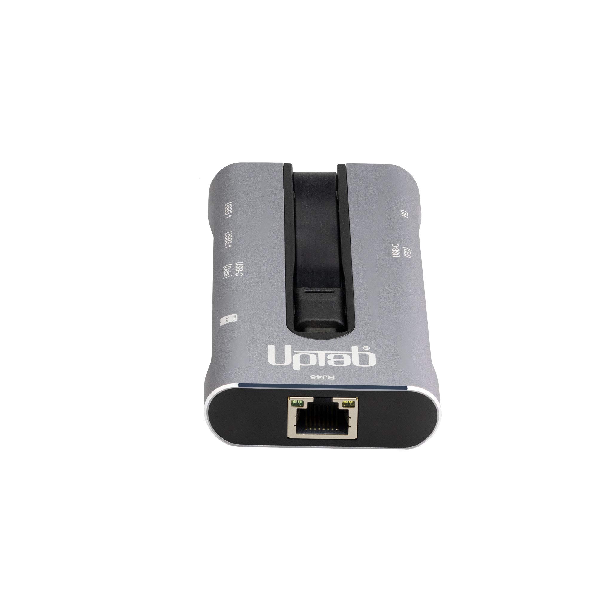 UPTab USB C 3.2 Gen 2 10Gbps 4K 60hz HDR Power Delivery 100W Hub - Compatible with Thunderbolt 3 New MacBook Pro 16in/Air iPad Pro iMac Mac Mini