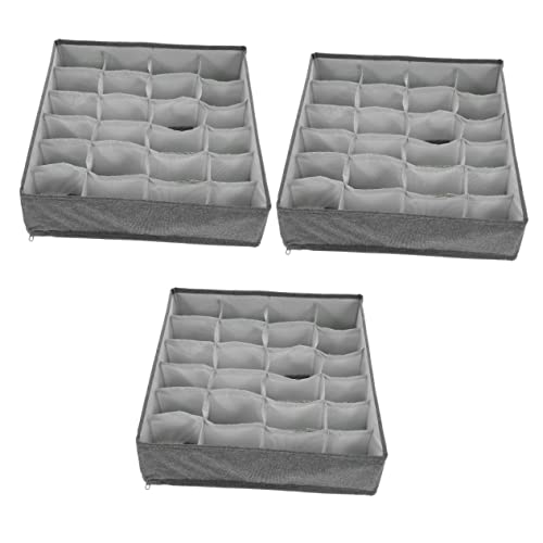 Cabilock 3pcs Fabric Sock Box Dresser Divider Hanging Drawers for Closet Clothing Storage Box Panty Organizers Clothing Organizer Sock Organizer Drawer Organizer for Clothing Sock Divider