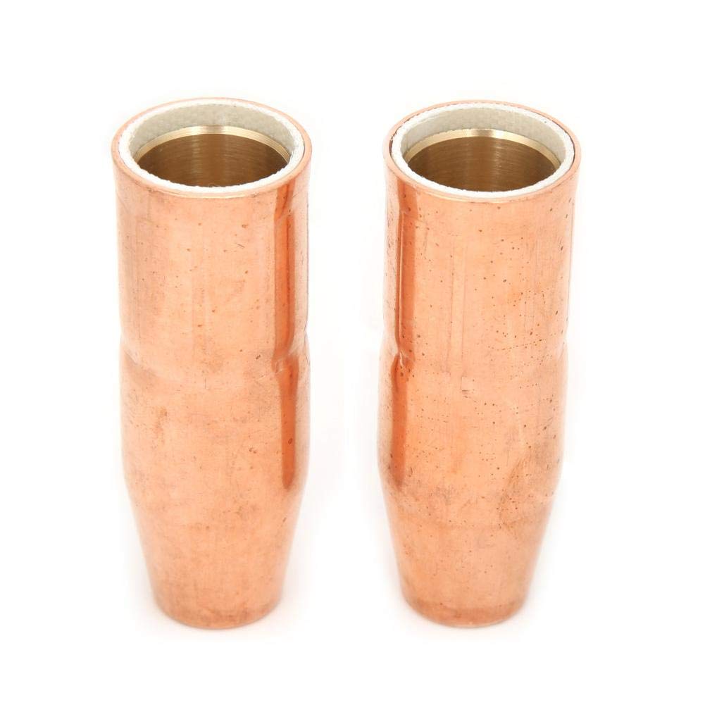 2pcs MIG Welding Gun Nozzle for Miller M25/M40 Hobart MIG Gun,Copper MIG Welding Contact Tips Welding Gun Accessory