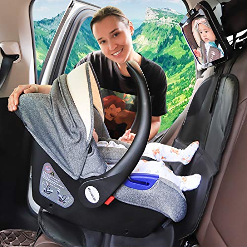 Innokids Car Seat Protector for Child Car Seat, Waterproof Seat Protector with Thick Padding Protects Automotive Vehicle Leather or Cloth Upholstery (1 Pack)