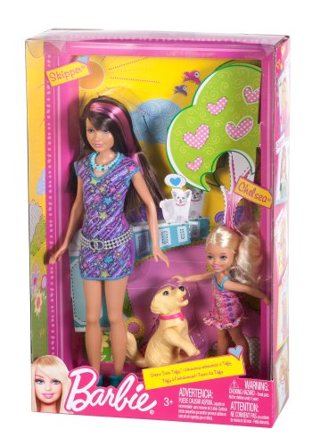 Barbie Sisters Train Taffy Skipper and Chelsea Doll 2-Pack