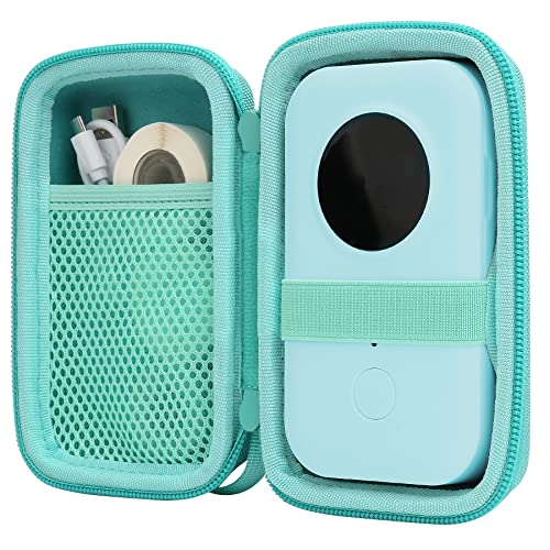 Aenllosi Hard Storage Case Compatible with Phomemo D30 Bluetooth Wireless Mini Label Printer.(Only Case,Green)