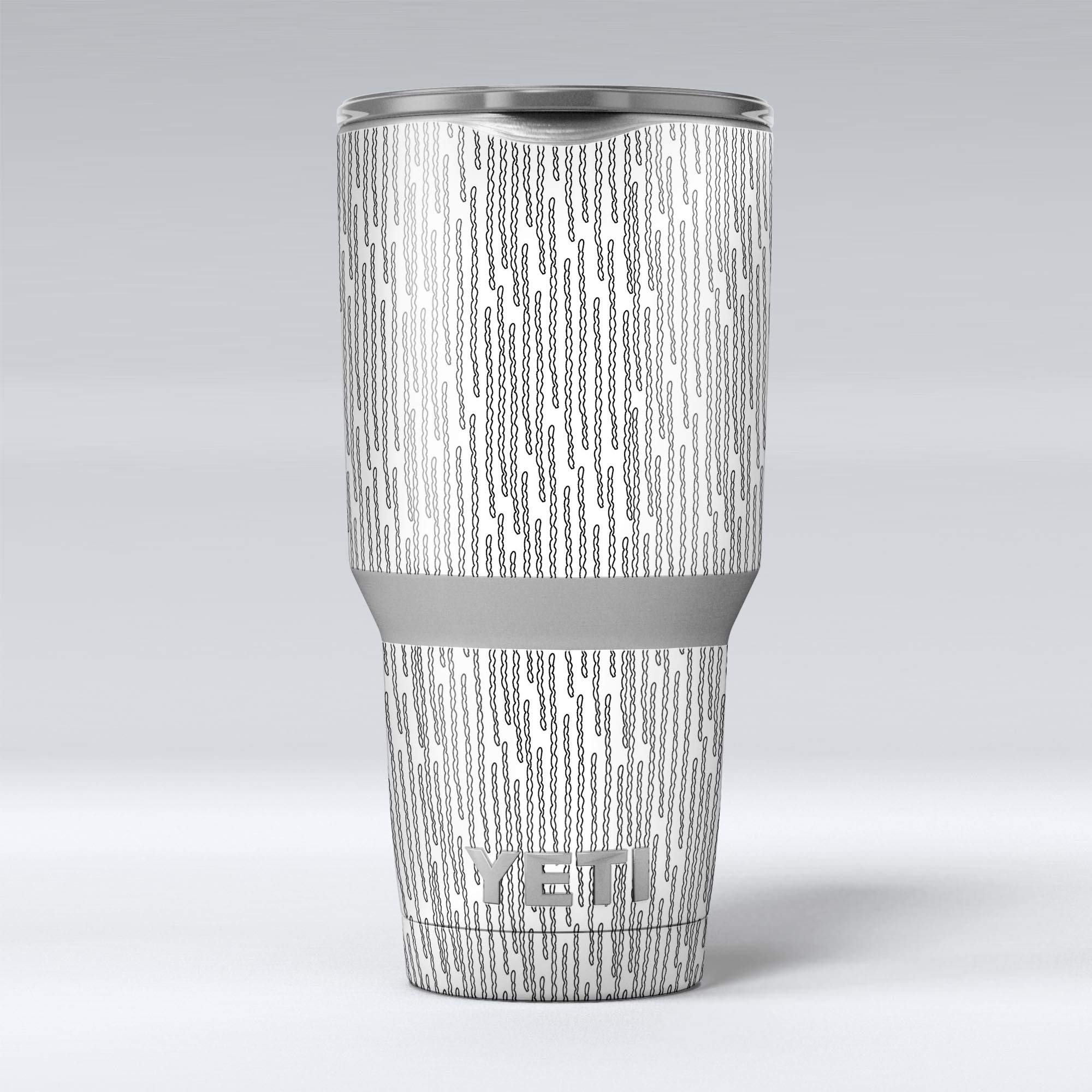 Design Skinz Slate Black Forms Under Microscope - Skin Decal Vinyl Wrap Kit Compatible with The Yeti Rambler Cooler Tumbler Cups