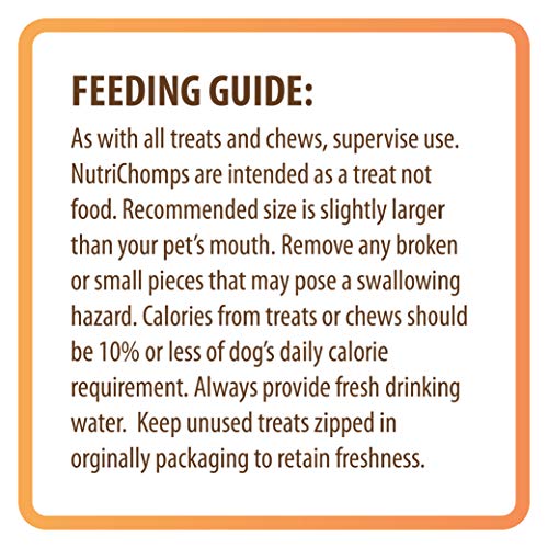NutriChomps Dog Chews, 2.5-inch Knots, Easy to Digest, Rawhide-Free Dog Treats, 8 Count, Real Peanut Butter flavor