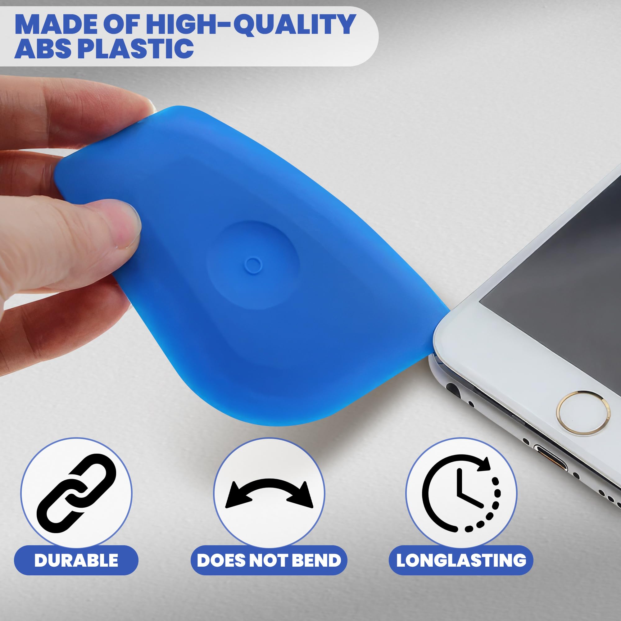 4Pcs Multi Tool Car Sticker Removal Tool - Plastic Window Sticker Remover for Cars Hard Plastic Blade Scrapers for Cleaning Tool - Household Supplies Plastic Sticker Tool Sticker Scraper for Cleaning