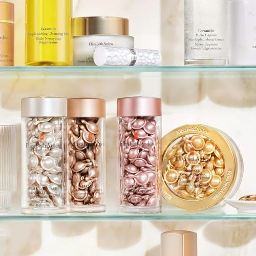 Elizabeth Arden Vitamin C Ceramide Capsules Serum, Daily Skin Care, Brightening Face Serum, 30 Count