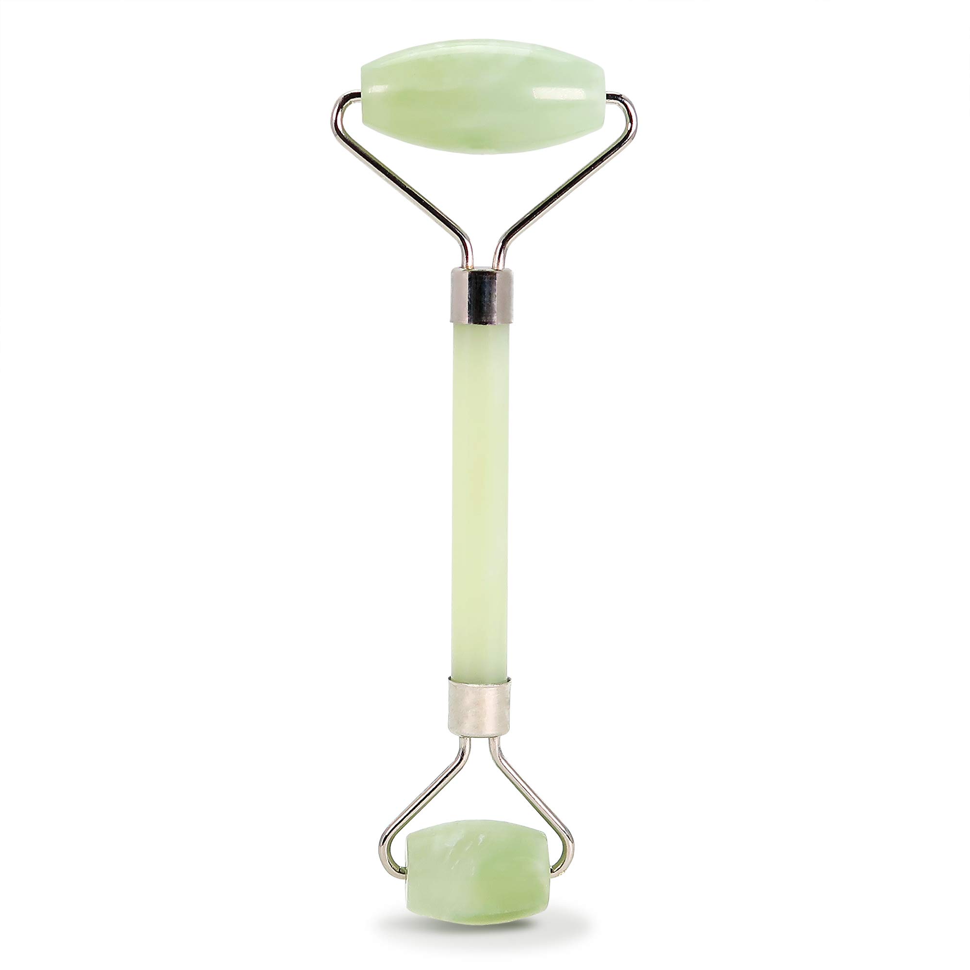 Plum Beauty Jade Roller for Face - Improves Skin Tone and Blood Circulation - Skin Care Face Roller Reduces Under-Eye Puffiness and Dark Circles