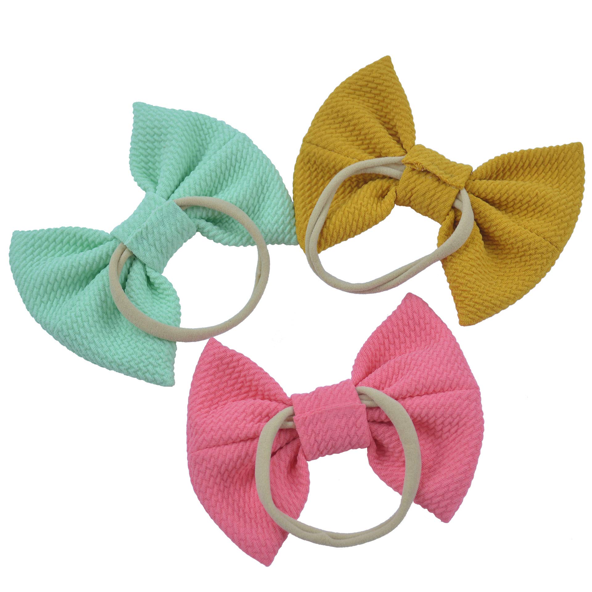 Toptim Baby Girl's Headbands and Bows for Newborn Infant Toddler Photographic Accessories (4.1β Bows)