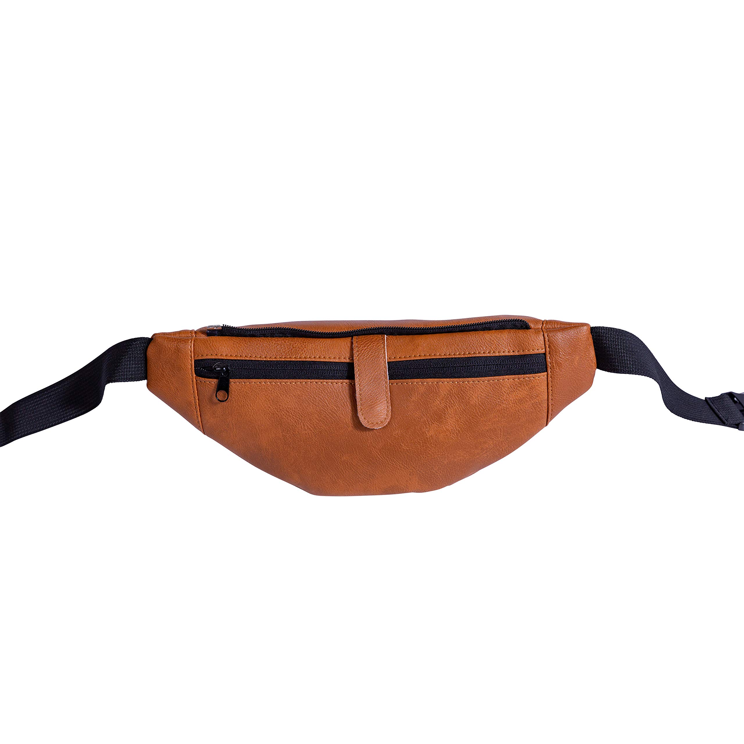 J.L. Childress Universal Stroller Organizer with Detachable Hip Fanny Pack - Stroller Accessory with Belt Waist Bag - Stroller Cup Holder and Cell Phone Pocket - Black/Camel