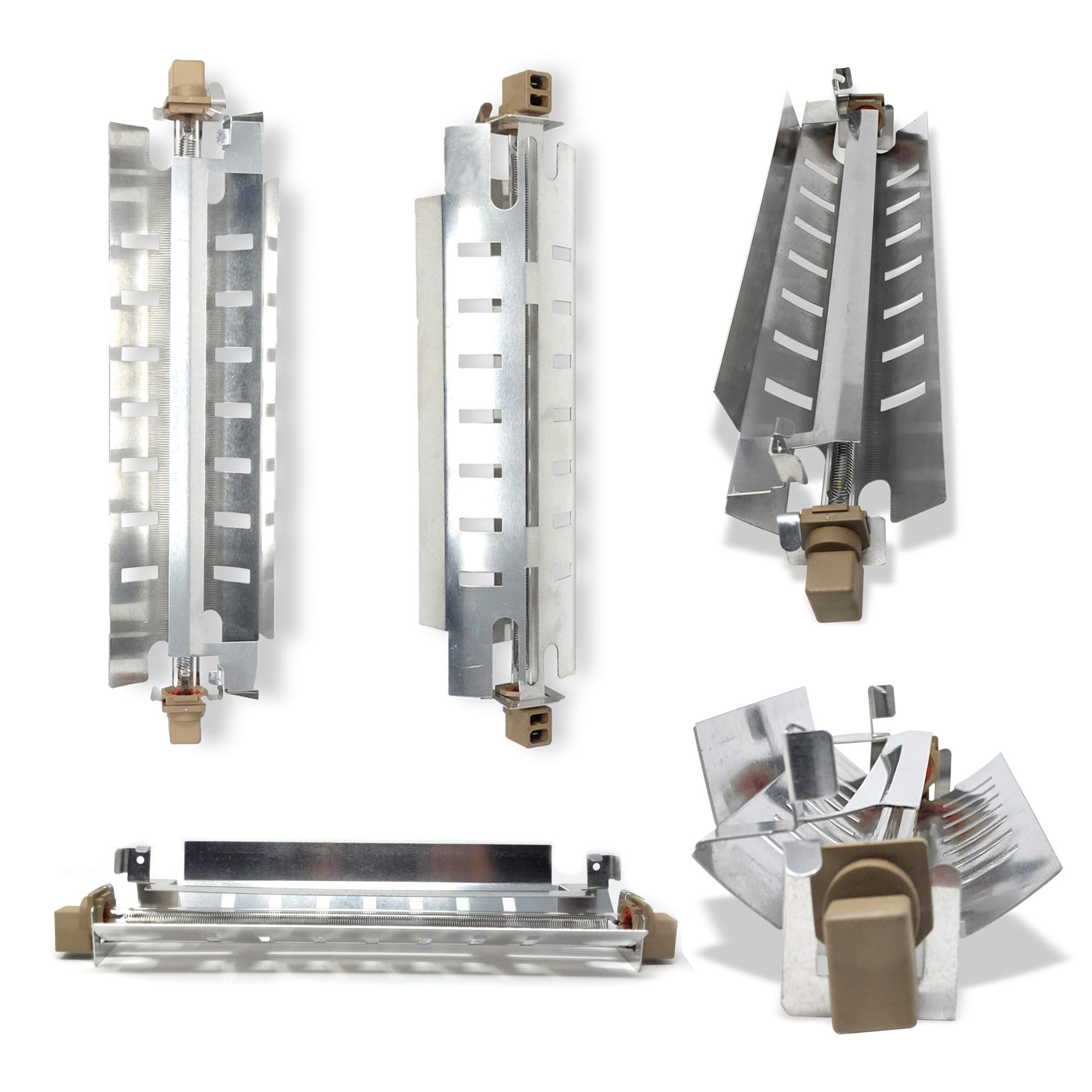 Appliance Pros Refrigerator Defrost Temperature Control and Bracket Heater Element Assembly for Top Refrigerators Brands, Compatible with WR51X10055, AP3183311, AH303781, and more, 725 Watts, 12 in