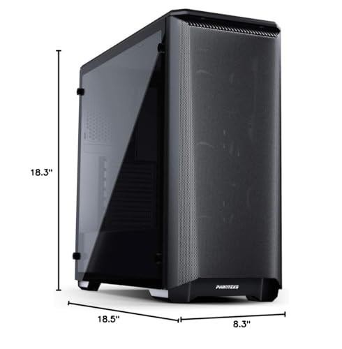 Phanteks Eclipse P400A Digital ATX Mid-tower(PH-EC400ATG_DBK01), Mesh Front Panel, Tempered Glass, Digital-RGB, Black