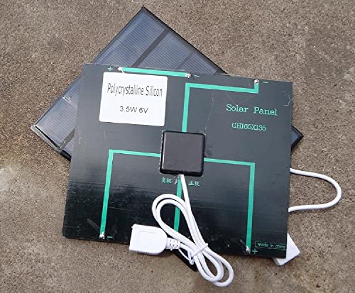 6 Volt Outdoor Solar Panel 580mA Smart Power Supply Phone Battery Charger 165mm x 135mm