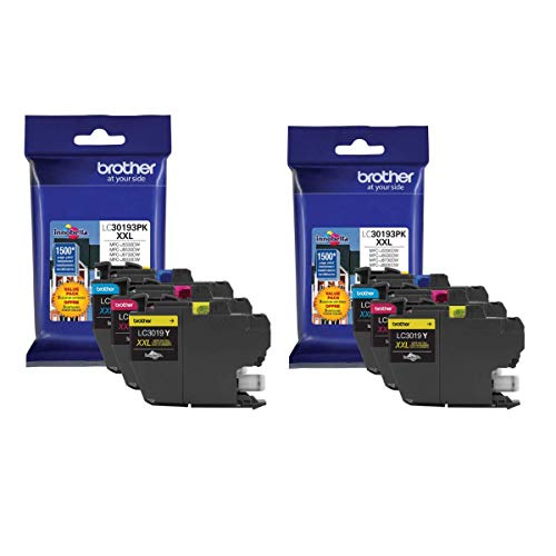 Printer LC30193PK Super High Yield XXL 3 Pack Ink Cartridges- 1 Ea: Cyan/Magenta/Yellow Ink - 2 Pack