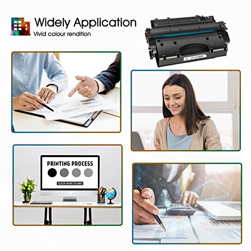 Cool Toner Compatible Toner Cartridge Replacement for HP 80X CF280X 80A CF280A Laserjet Pro 400 M401n MFP M425dn M401dne M401dn M401dw M425dw Laserjet Pro 400 Toner M401 M425 Printer (Black, 2-Pack)