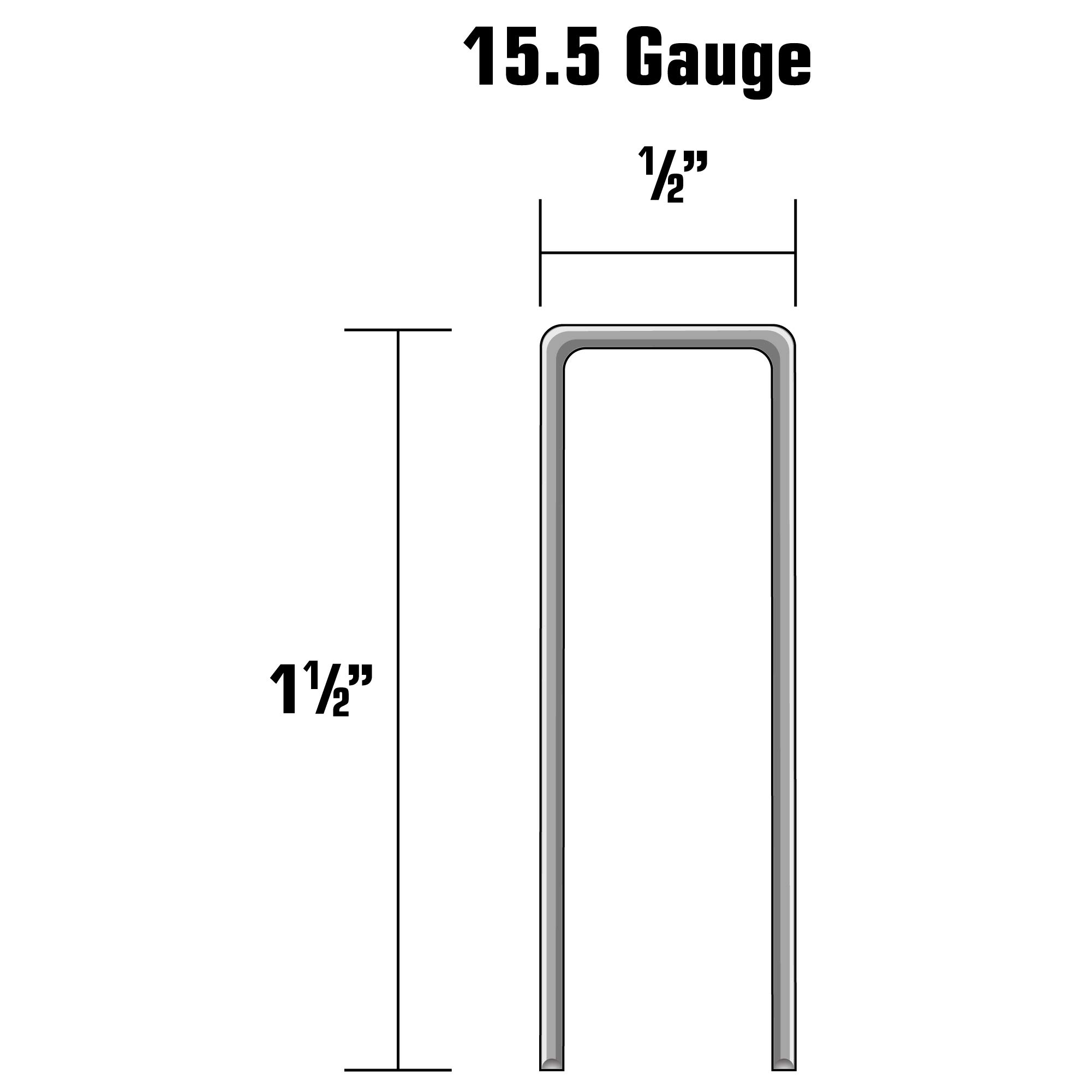 Metabo HPT Flooring Staples, 1-1/2" x 15 GA, Galvanized, For N5010AB, 9600 Count (04724HHPT)