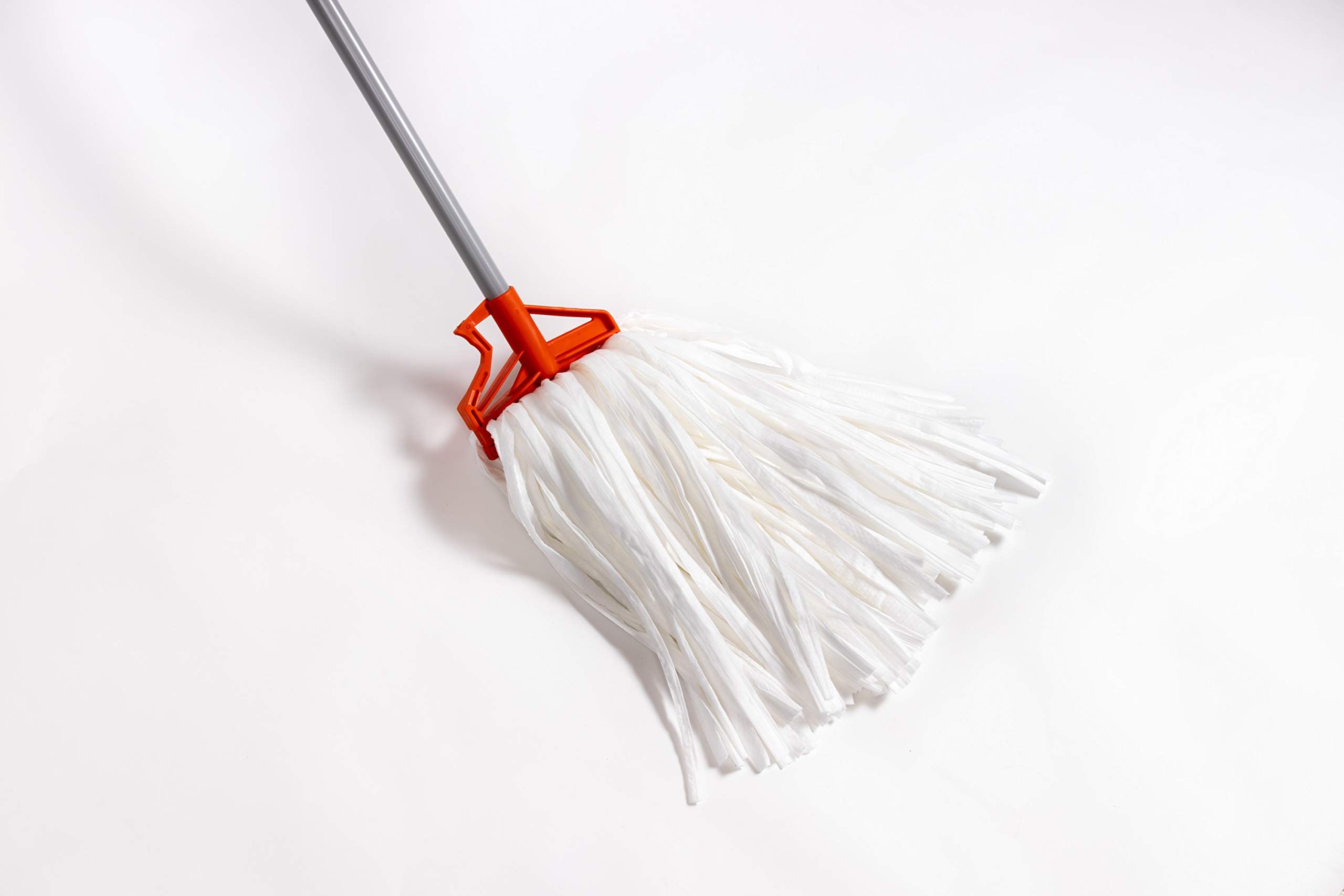 Wet Mop Holder with Plastic Handle (Box of 12) 100% Made in USA.