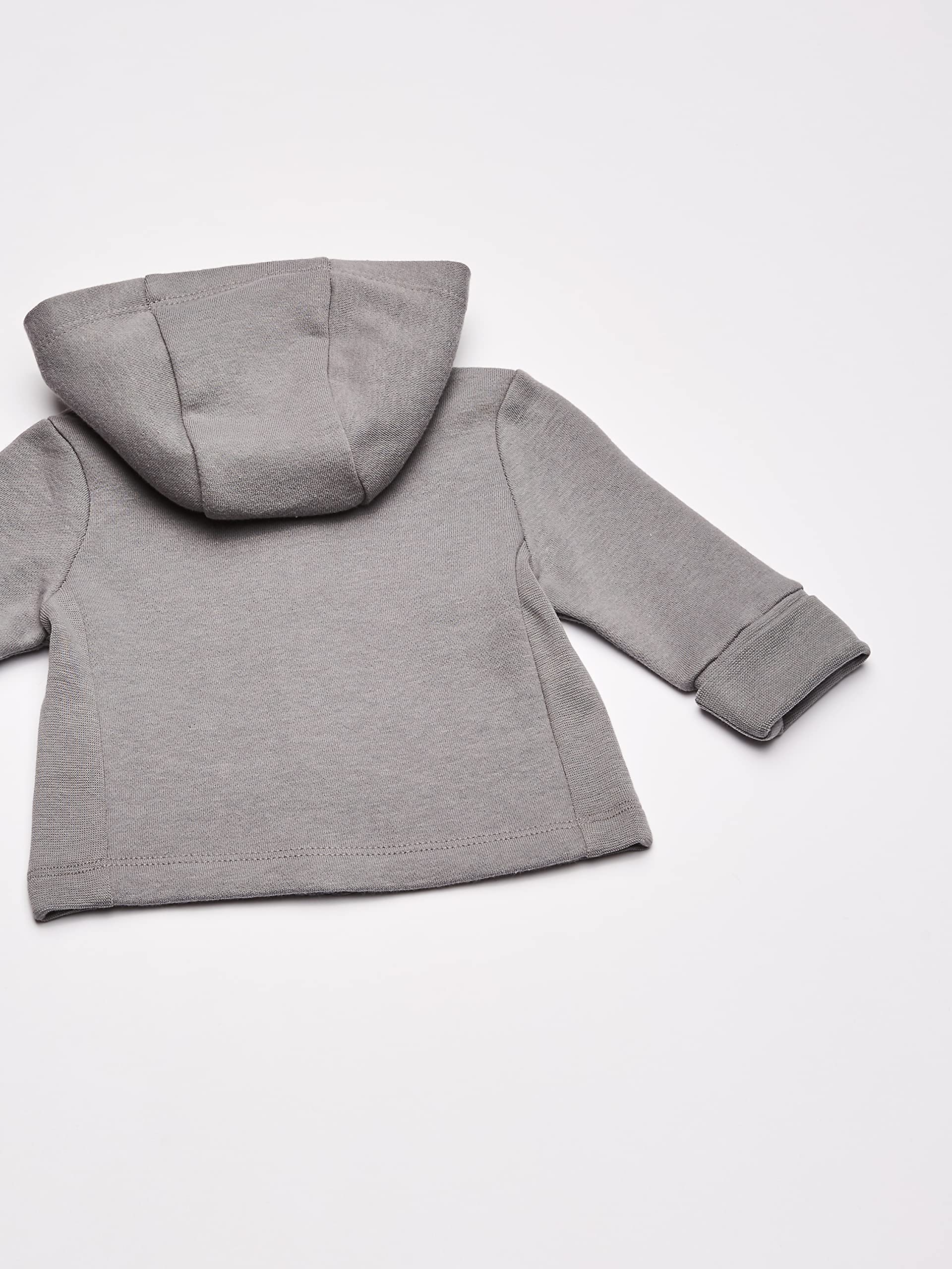 Hanes, Zippin Soft 4-way Stretch Fleece Hoodie, Babies and Toddlers, CHARCOAL, 0-6 Months