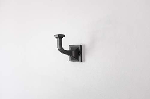 Hickory Hardware Forge Collection Coat Hooks, Wall Hooks for Hanging Coats, Hats, Towels, Robes and More, 2-3/4 Inch Long, Black Iron, 10 Pack