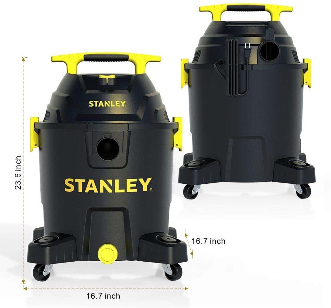 Stanley SL18701P-10A Wet/Dry Vacuum,10 Gallon Shop Vacuum, 6.0 Peak HP Wet/Dry Vac with Blower Function, 1-7/8" Hose, Black