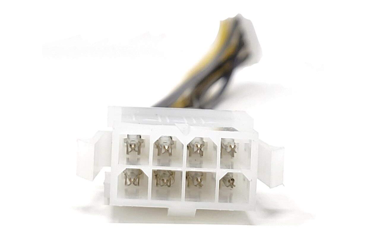 MICRO CONNECTORS 8in EPS 8-Pin Male to 8-Pin Female Power Extension Cable (F04-EPS8)