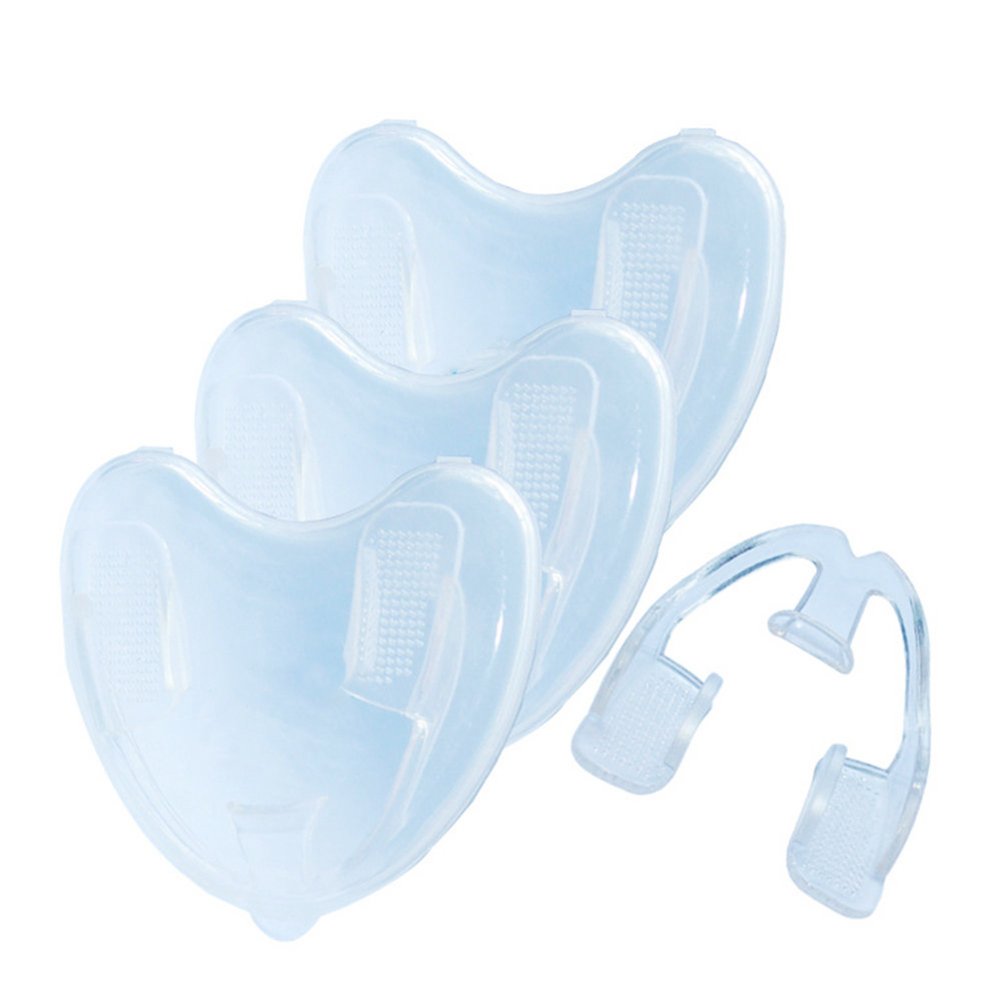 Grey990 Silicone Tooth Grinding Brace Dental Mouth Guard Bruxism Sleep Aid Night Teeth Dental Care Kits Durable