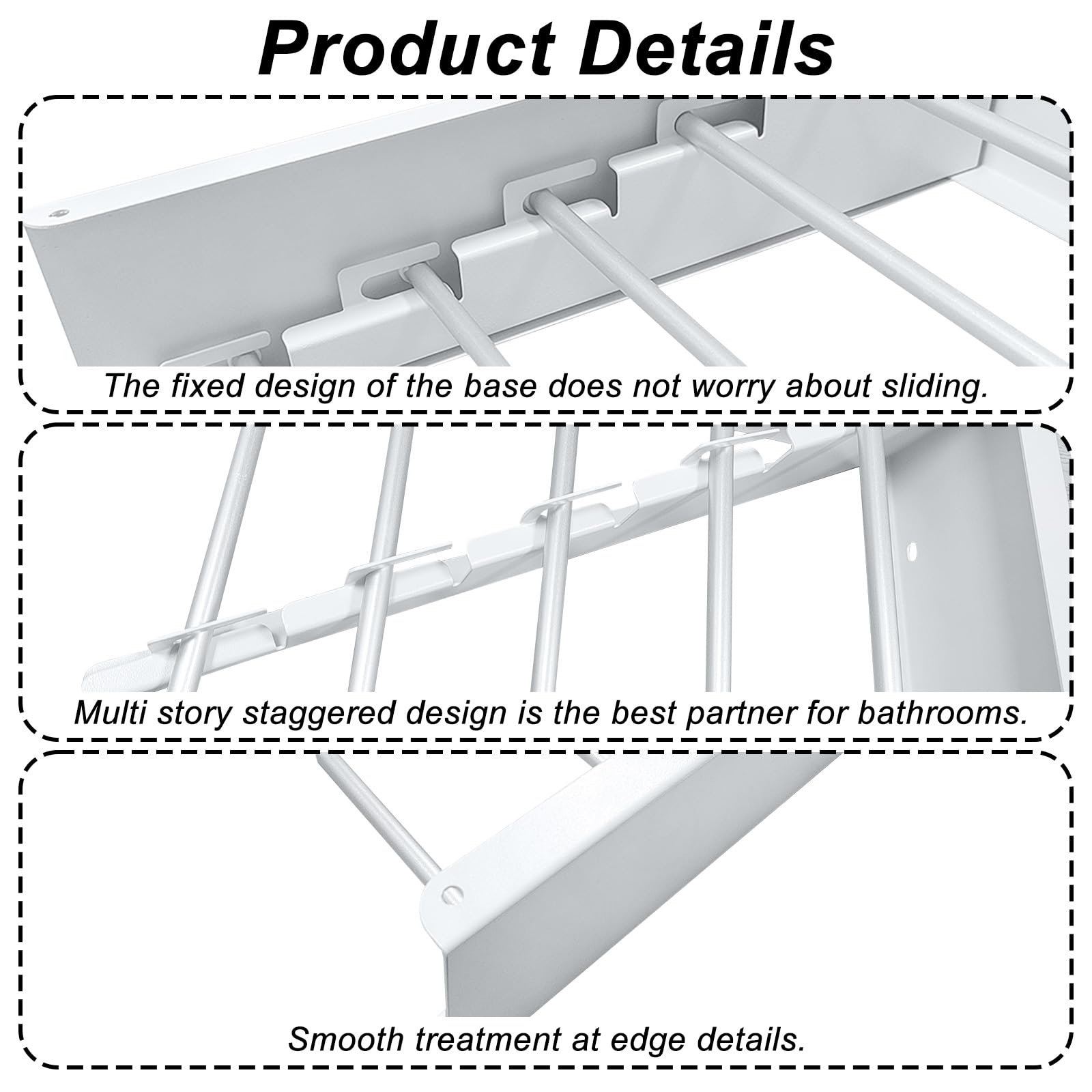 Hlimior Wall Mounted Drying Rack,Laundry Drying Rack Collapsible, 31.5" Wide Wall Mounted Drying Rack, 100% Aluminum Rods Space Saving Clothes Drying Rack for Laundry Room, 60 lb Capacity (White)