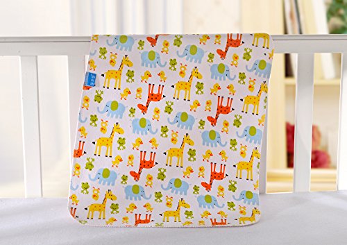 Diaper Changing Pad, Twoworld Cotton Bamboo Fiber Breathable Waterproof Changing Pads Washable Resuable Diapers Liners Mats(20x28in)