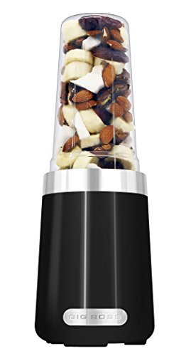Big Boss powerful and Professional 15 Piece high speed 600 Watt personal countertop blender/Mixer - Recipe book included- Pulverizes and Liquefies fruits and vegetable – Simple and easy to use- Black