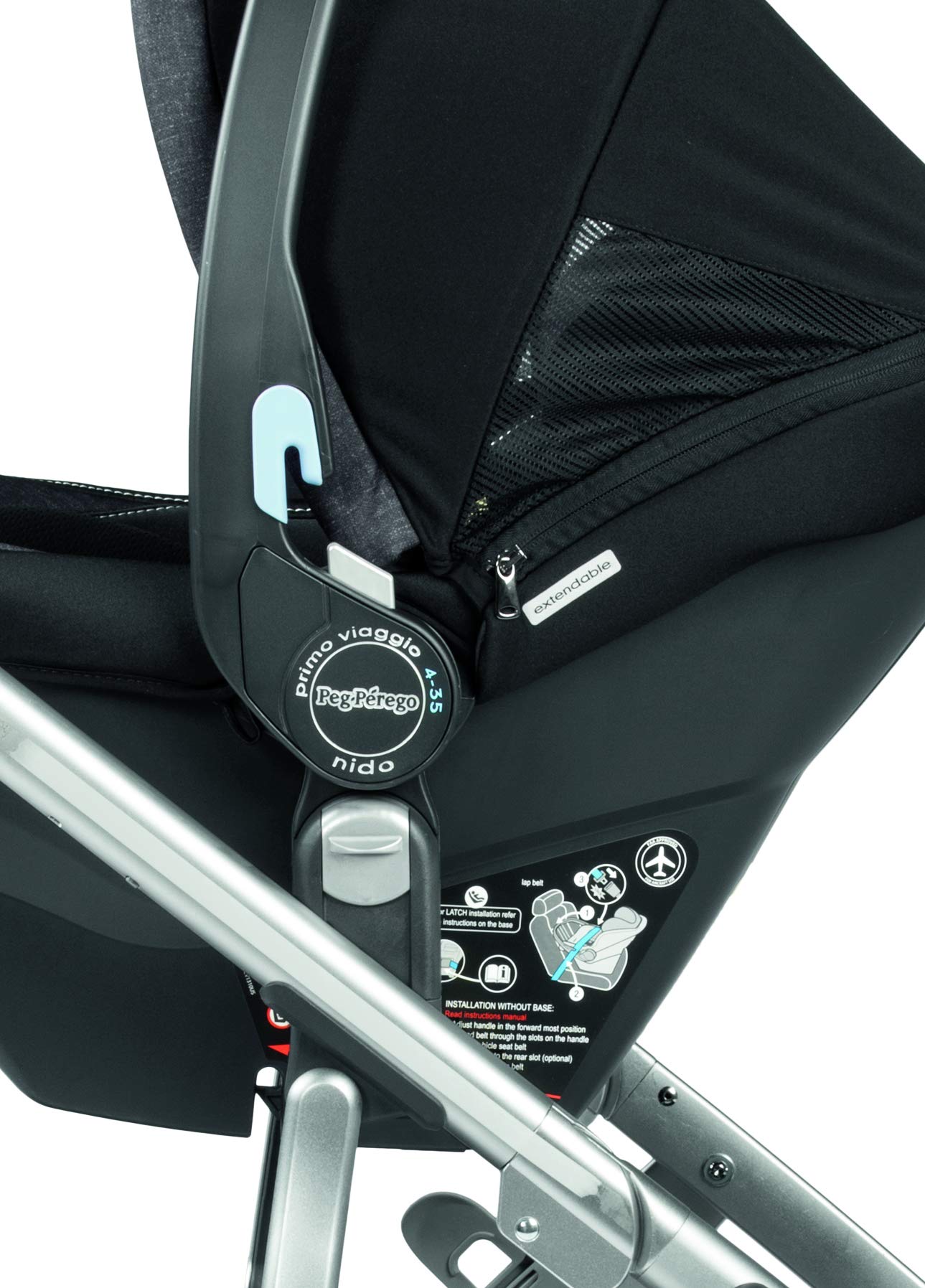 Peg Perego Primo Viaggio 4-35 and 4-35 Nido Car Seat Adapter Links for UPPABaby - Newly Designed