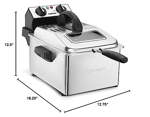 Cuisinart CDF-200P1 Professional Deep Fryer, 1 gallon, Stainless Steel