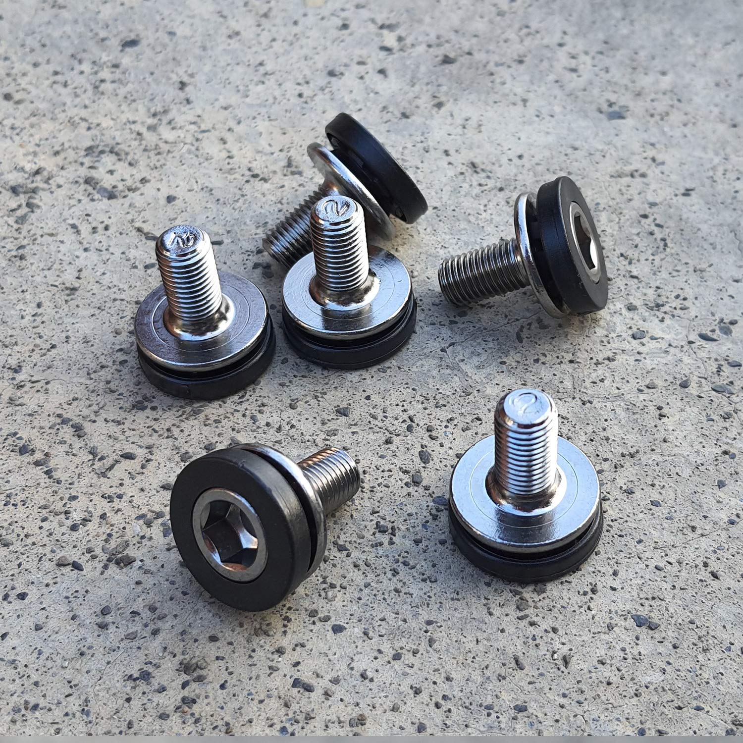 ONIPAX Bike Hex Crank Arm Bolts 8mm x 15mm Pack of 6