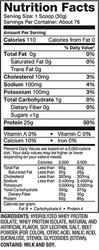 Dymatize ISO100 Hydrolyzed 100% Whey Protein Isolate Strawberry -- 5 lbs
