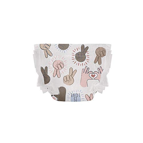 The Honest Company , Club Box , Clean Conscious Diapers , Spring Seasonal - Peace By Peace, Size 4, 60 Count