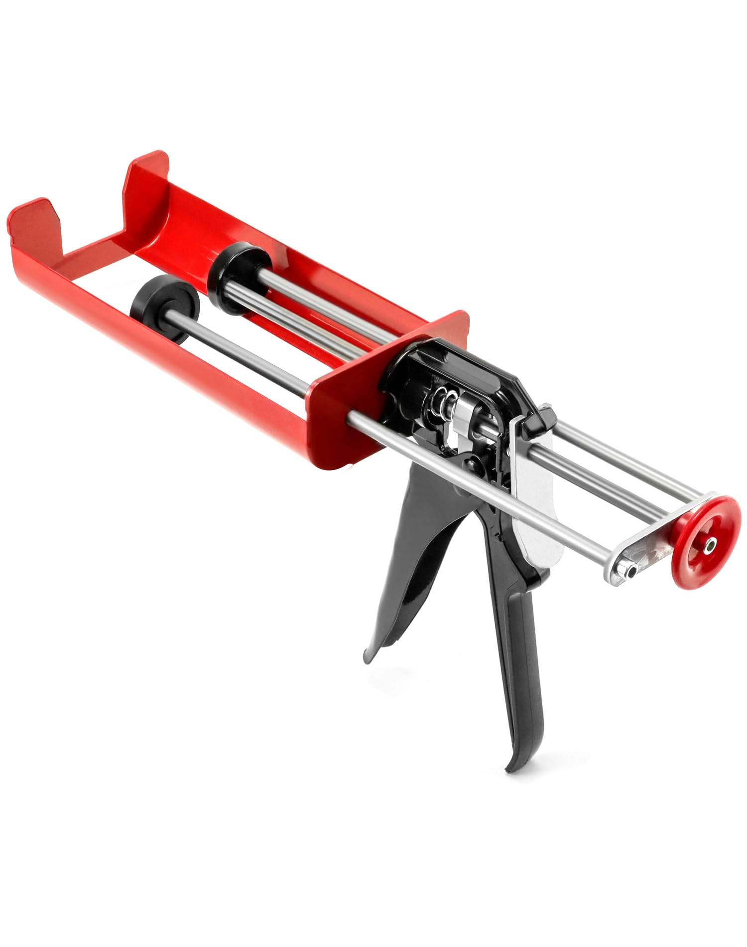 QWORK Epoxy Gun 400 mL/13.5 fl oz (1:1 Mix Ratio) Caulking Gun Effortless Silicone Sealant Caulk Gun, Dual Component Applicator for Panel Bond Gun