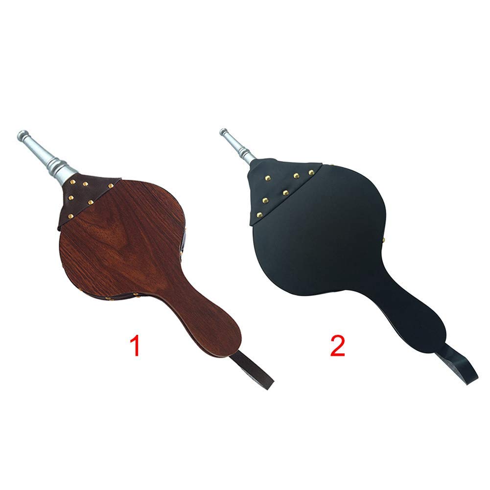 Bellows,Fireplace Bellows,Bellows for Wood Stove,Wooden Bellows for Fire Pit with Hanging Strap,Fireplace Bellows Indoor,Fireplace Tool Accessories,for Fire Pit Outdoor Camping BBQ Grill(Brown)