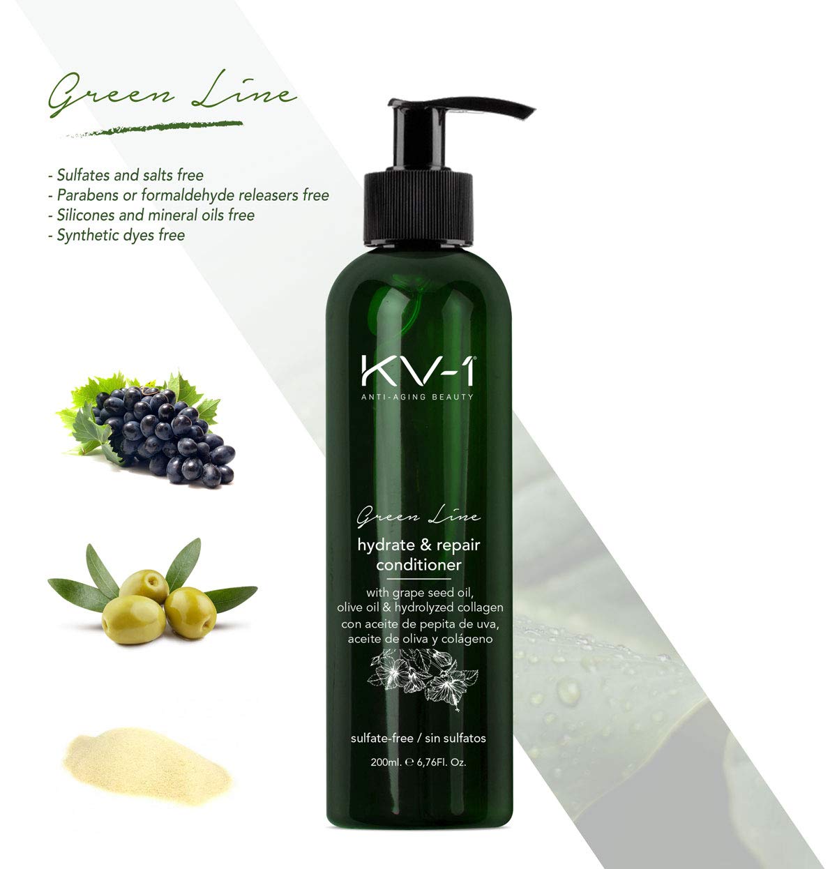 KV-1 Deep Hydrating Shampoo and Conditioner with only natural ingredients