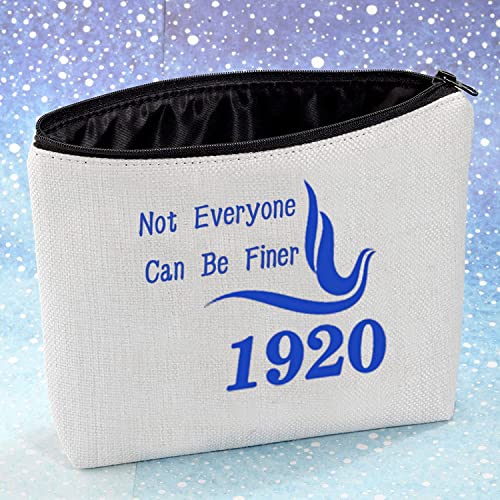 G2TUP Blue and White Dove Cosmetic Pouch Not Everyone Can Be Finer Greek Sorority Makeup Bag(Dove)