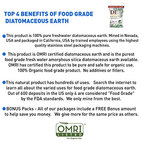 EasyGoProducts Diatomaceous Earth - 100% Natural Food Grade - DE Fresh Water – 5.5 Pounds, (Model: EGP-DE-05)
