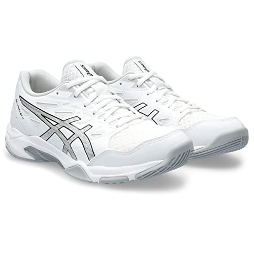 ASICS Women's Gel-Rocket 11 Volleyball Shoes, 6, White/Pure Silver
